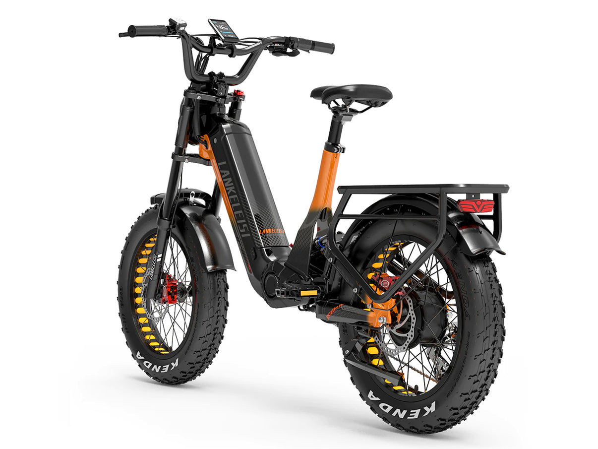 LANKELEISI | RX800 Full Suspension 20" Fat Tire Electric Bike 1000W 48 ...